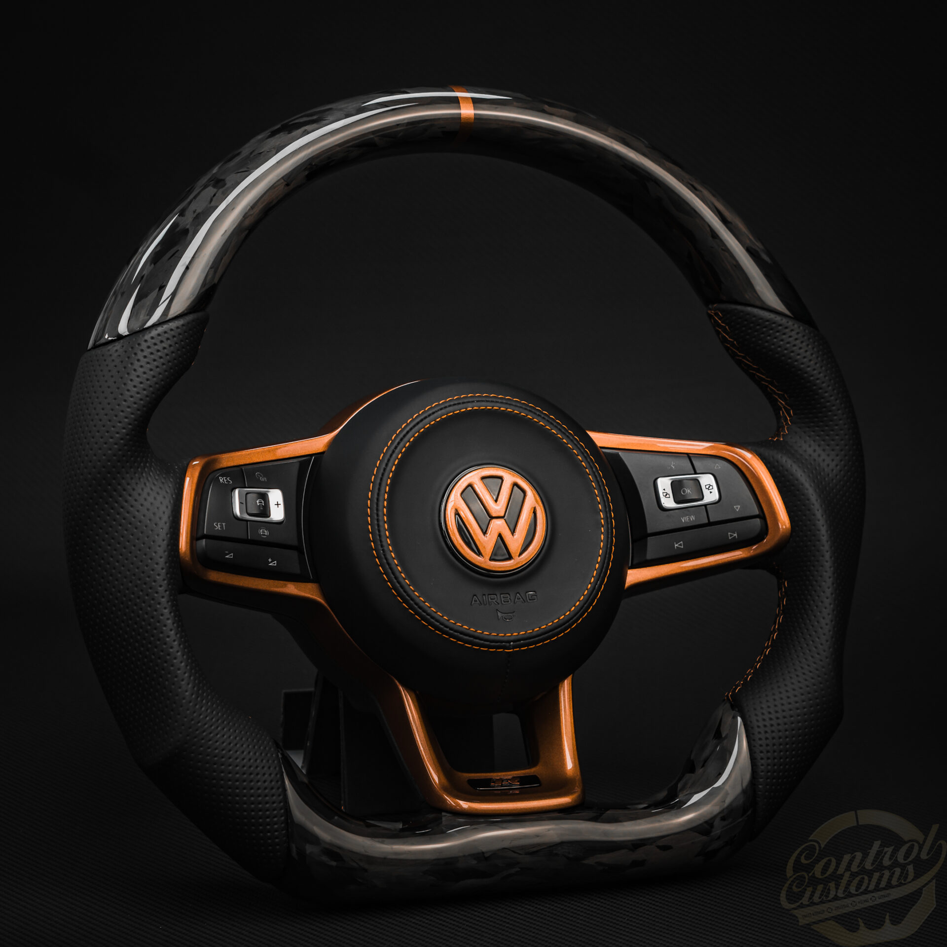 VW Golf R steering wheel - Control Customs UK